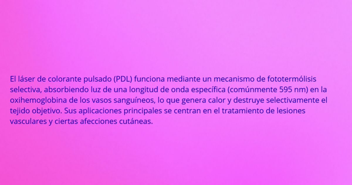 Láser colorante pulsado